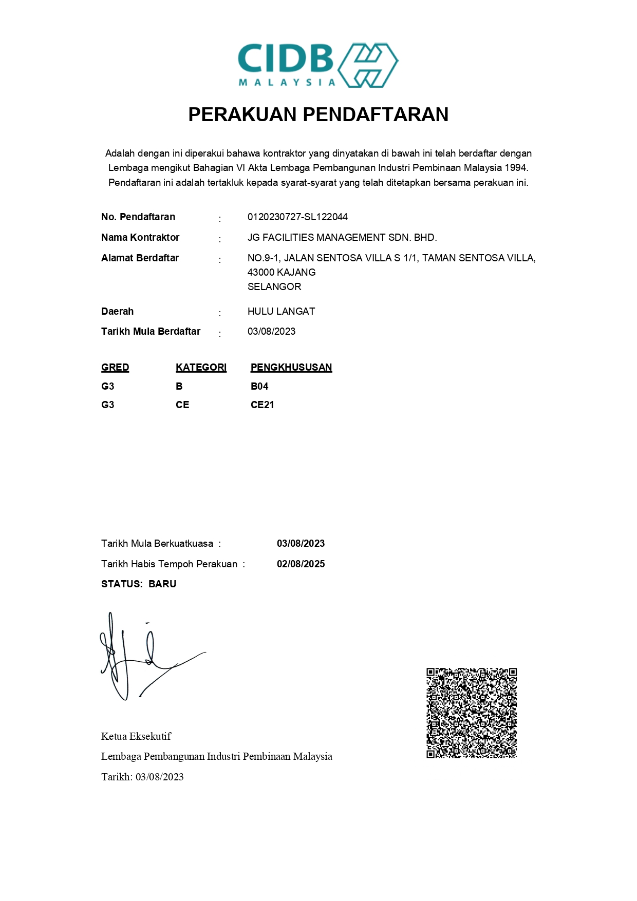 About Us – JG Facilities Management Sdn Bhd